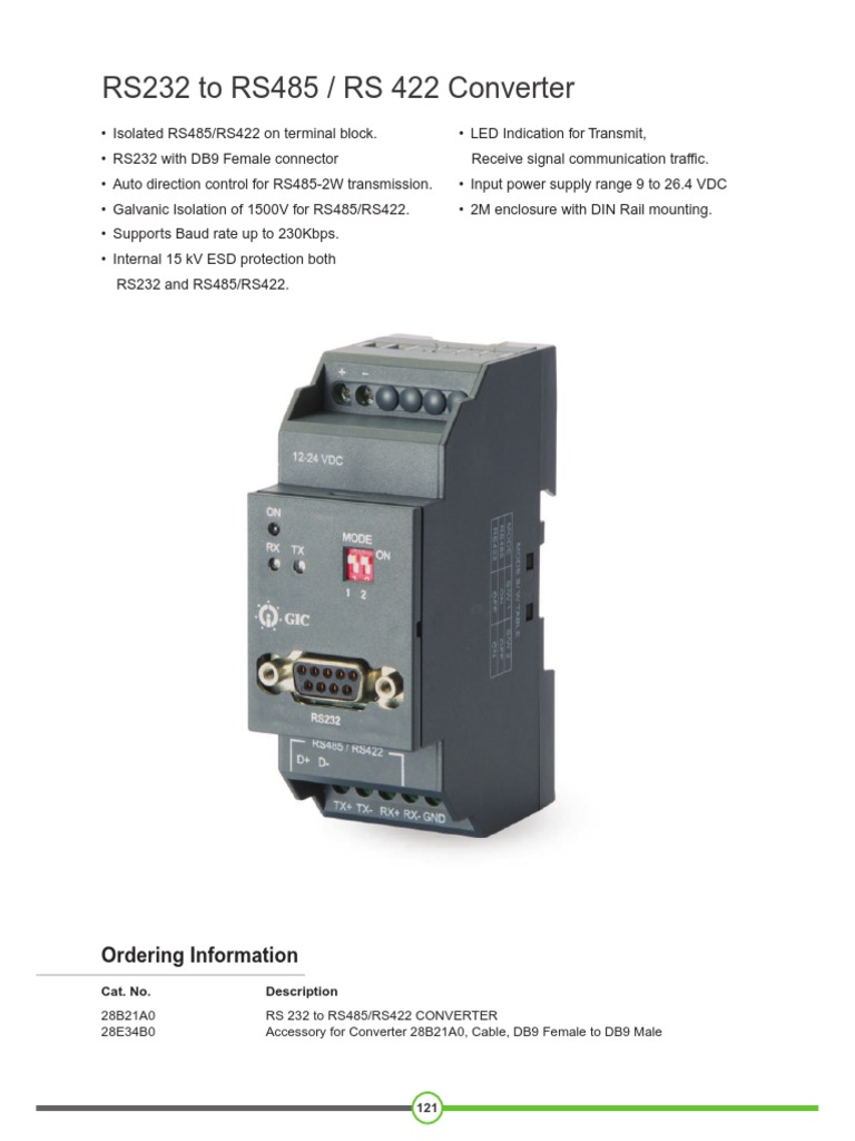 Interface Converters1 PDF | PDF | Physical Layer Protocols | Electronic Engineering