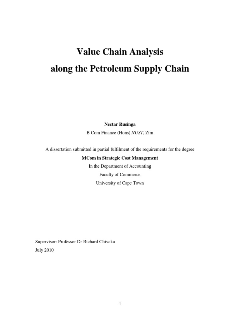 Petroleum Supply Chain | PDF | Value Chain | Strategic Management