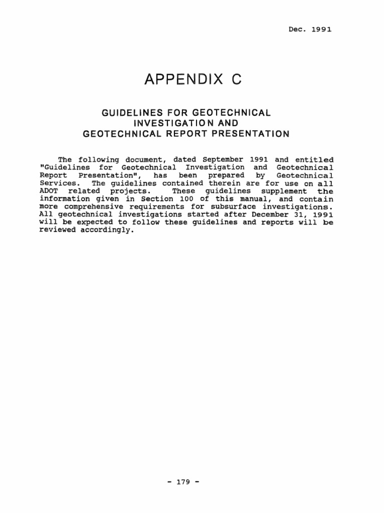 AppendixC PDF | PDF | Geotechnical Engineering | Earth Sciences