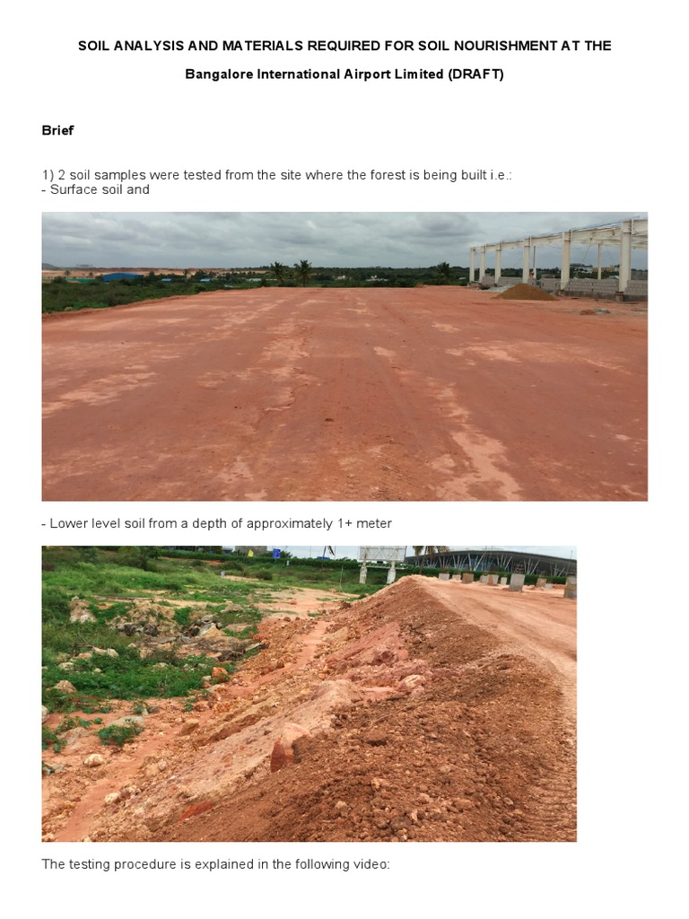 Example - Soil Analysis, Soil Nourishment Material Required - Bangalore ...