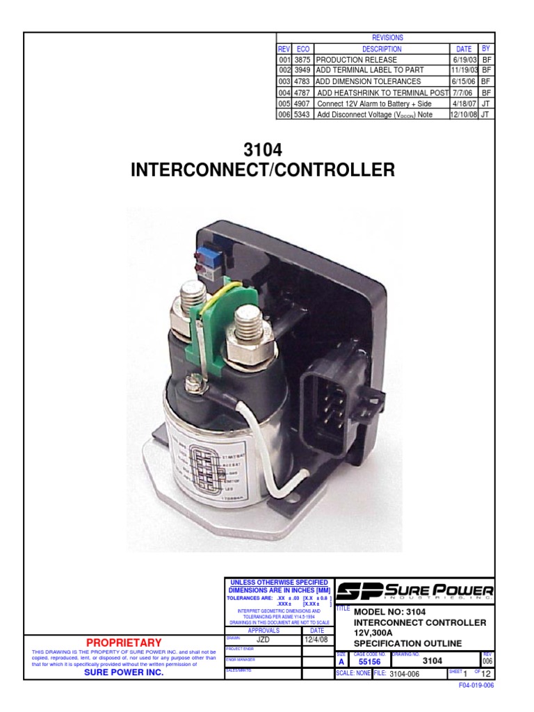 3104 Install | PDF | Switch | Relay