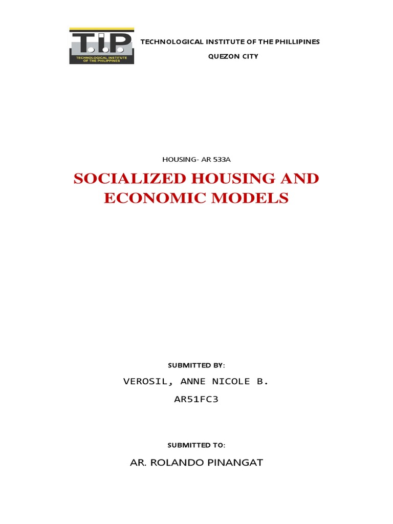 Housing Project | PDF | Public Housing | Metro Manila