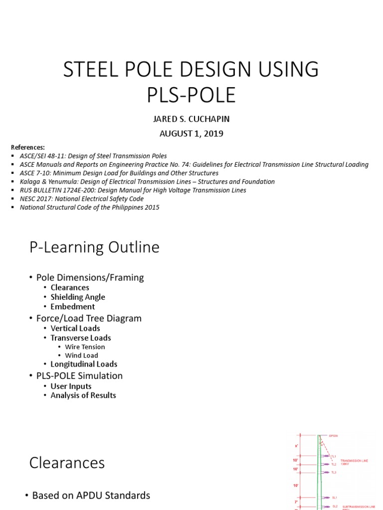 Sample Design of Steel Pole Part 1 | PDF | Electric Power Transmission ...