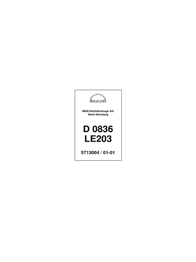Man D0836 | PDF | Turbocharger | Fuel Injection
