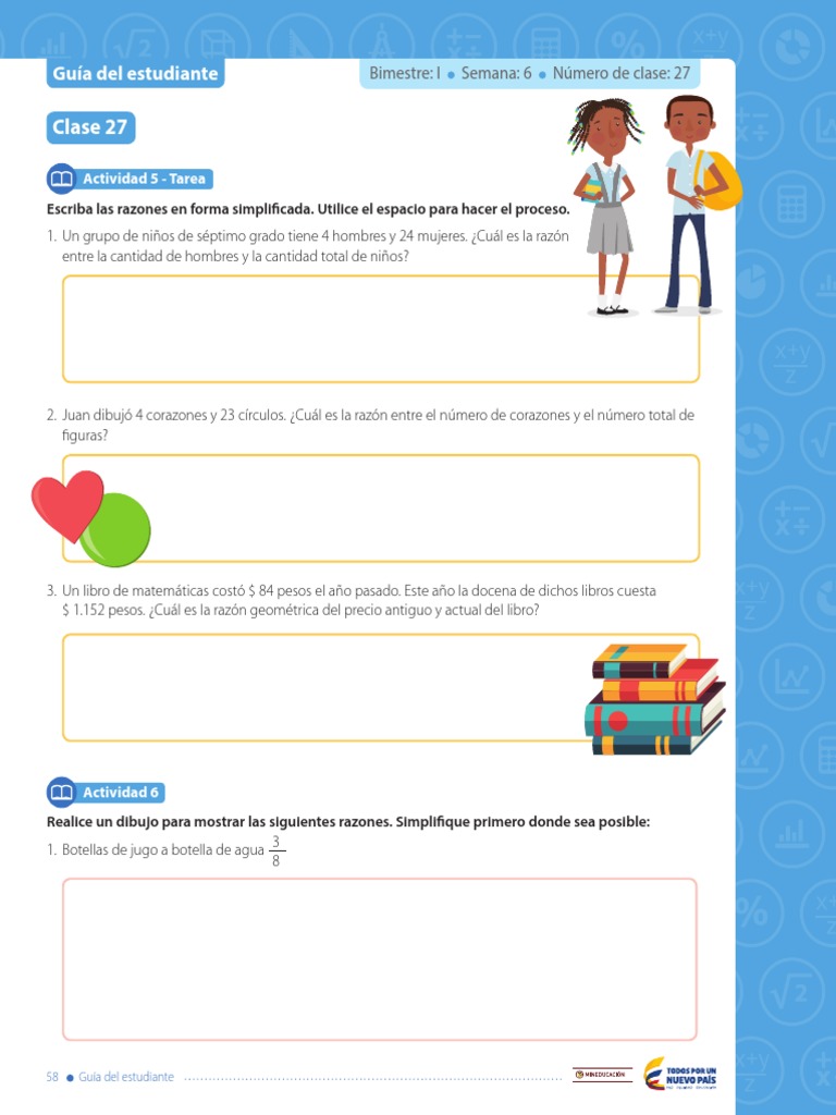 Razones y Proporciones | PDF | Enseñanza de matemática