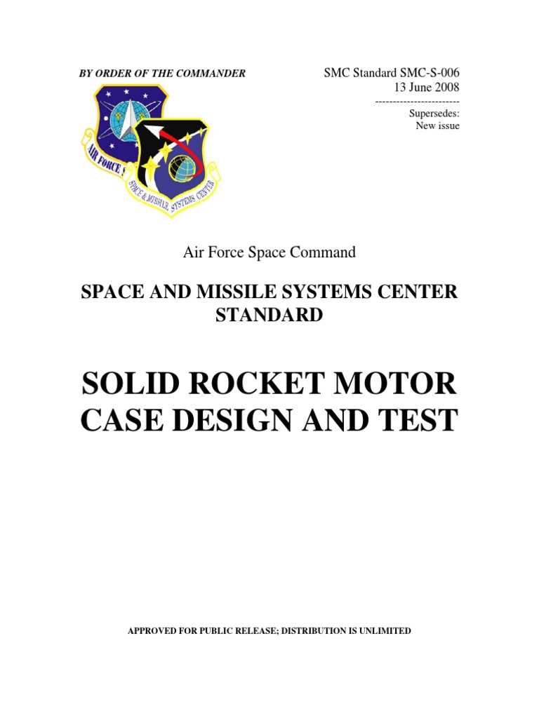 Solid Rocket Motor Case Design and Test: Space and Missile Systems ...