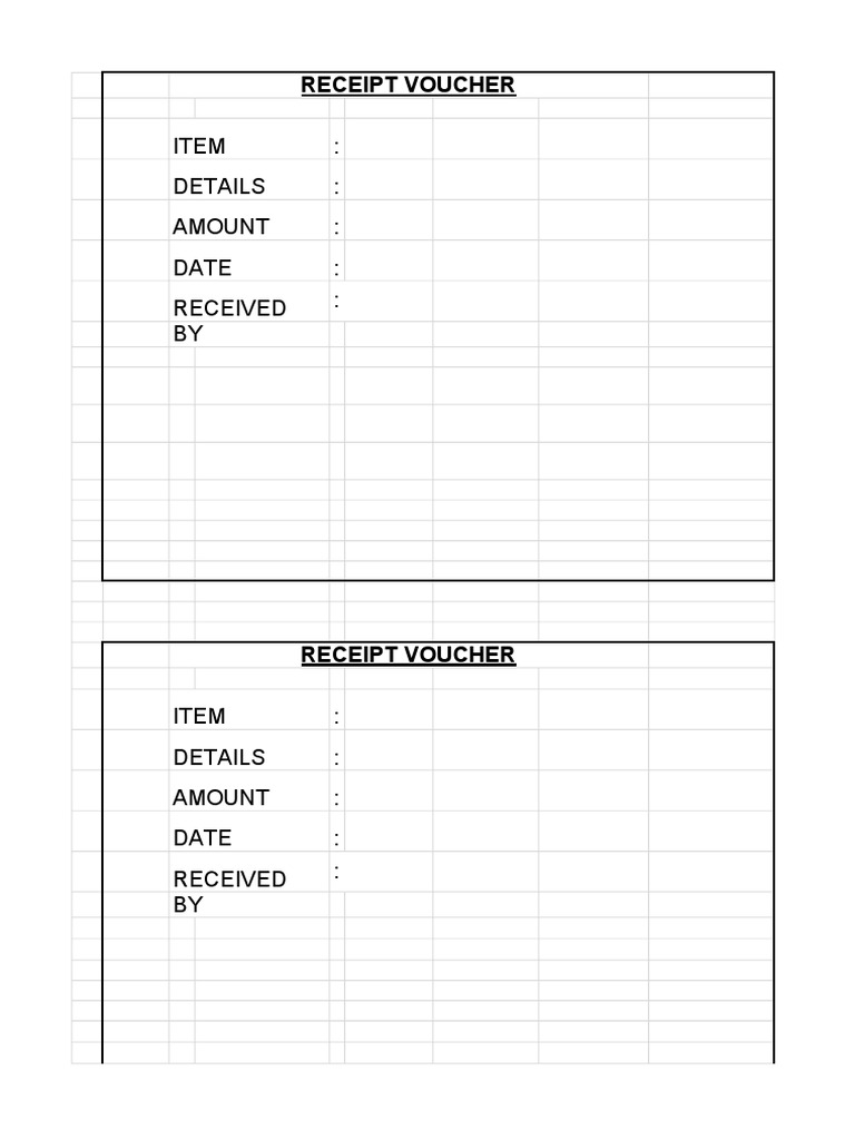 Receipt Voucher Template | PDF | Business