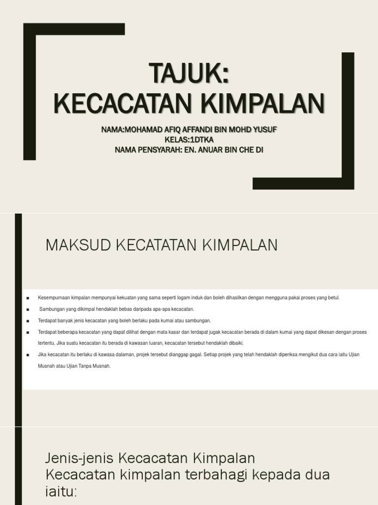 Kecacatan Kimpalan | PDF
