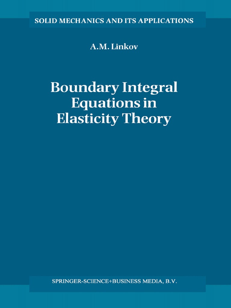 Boundary Integral Equations in Elasticity Theory | PDF | Integral ...