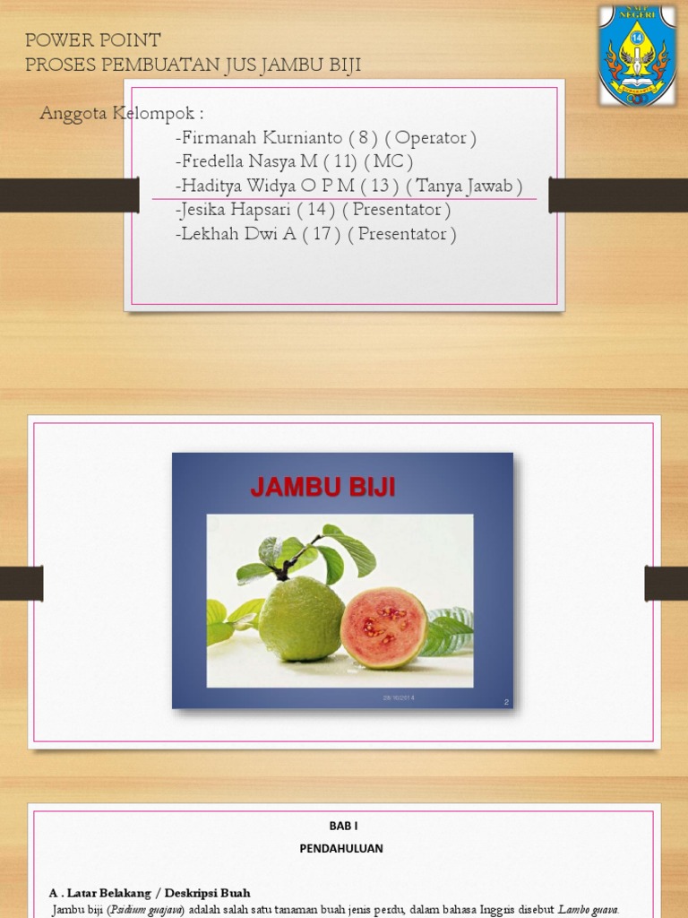 Proses Jus Jambu Biji | PDF