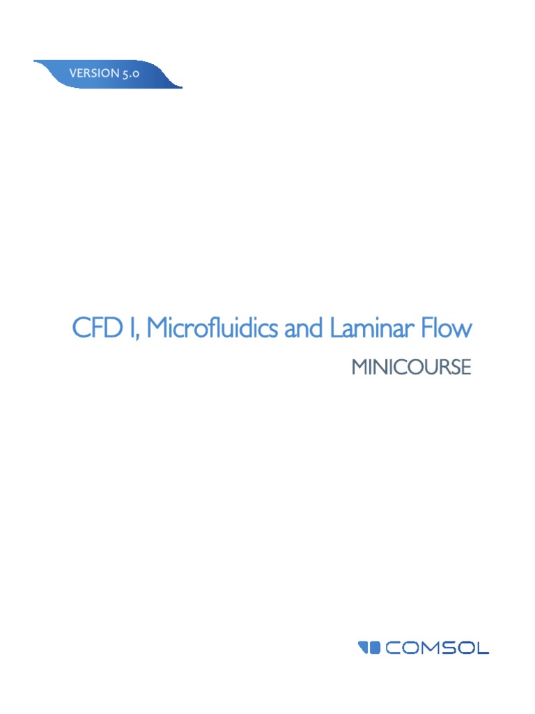 CFD I, Microfluidics and Laminar Flow MINICOURSE | PDF | Navier–Stokes ...