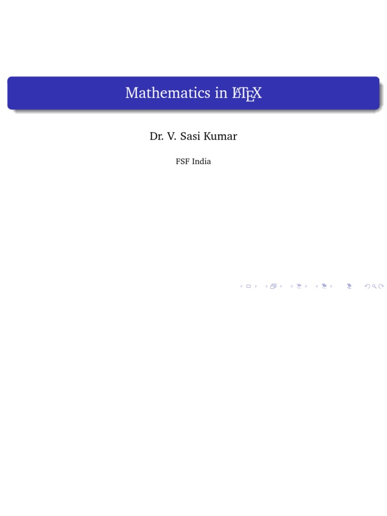 Latex Mathematics | PDF | Te X | Printing