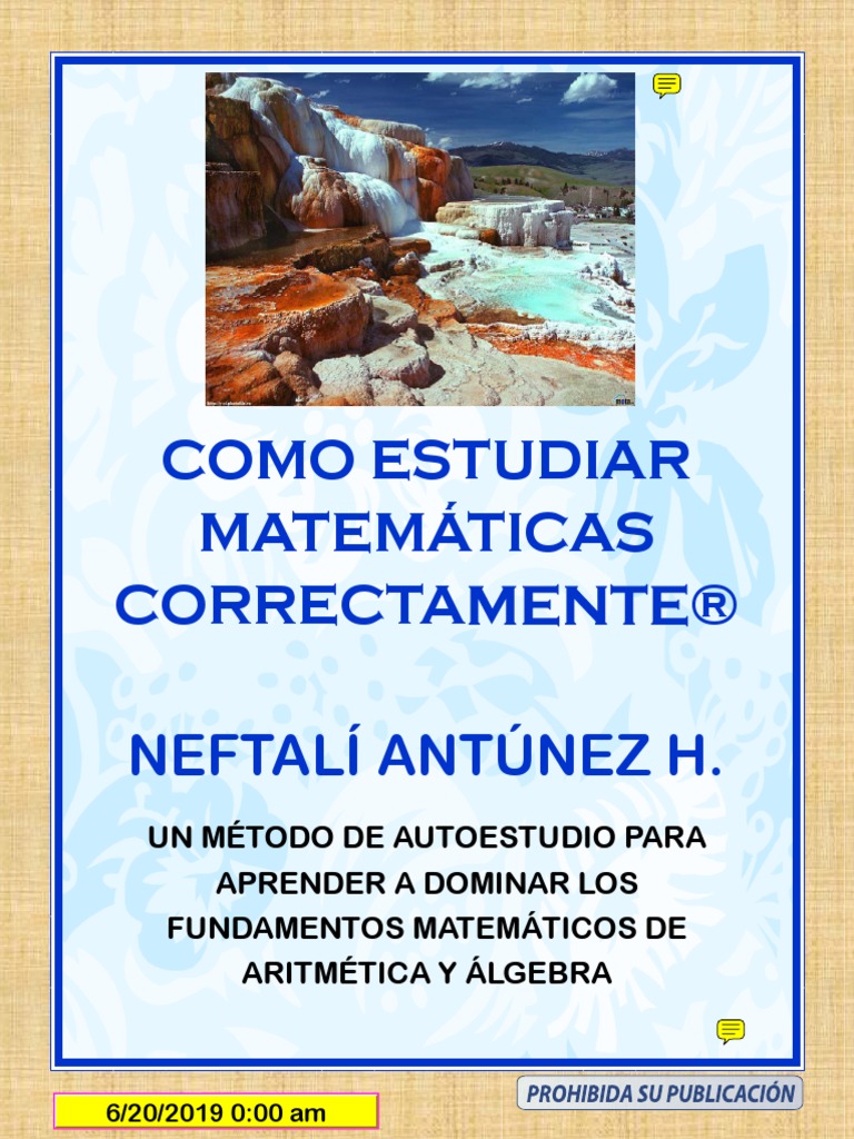 Como Aprender A Estudiar Matematicas | PDF | Lápiz | Aprendizaje