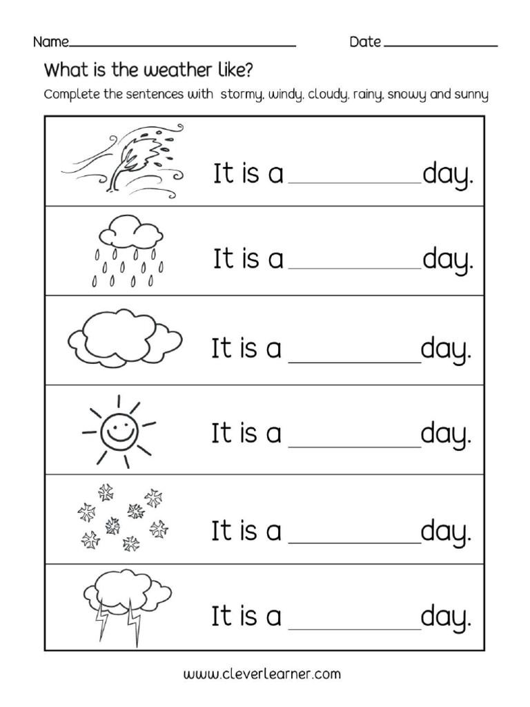 The Weather Activity Sheet PDF | PDF