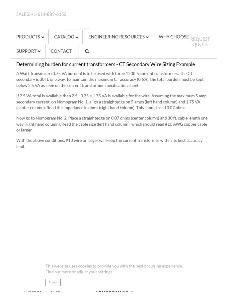 CT Burden Chart - Flex-Core® | Download Free PDF | Transformer ...