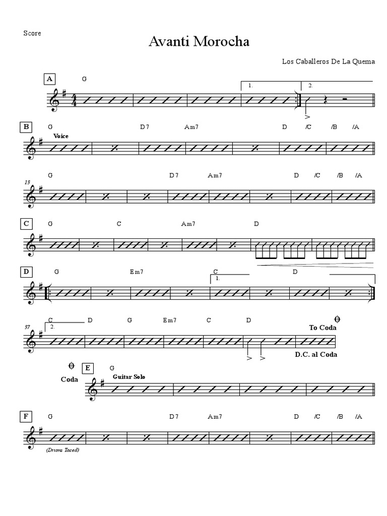 Avanti Morocha | PDF