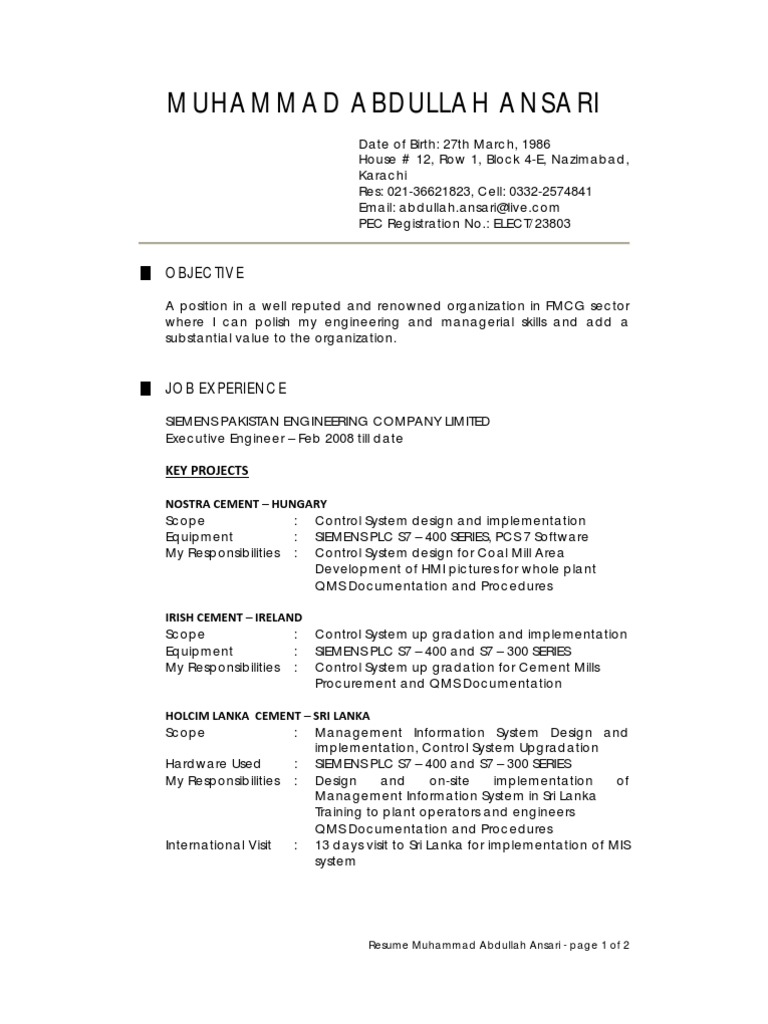 Muhammad Abdullah Ansari Pdf Computing Engineering