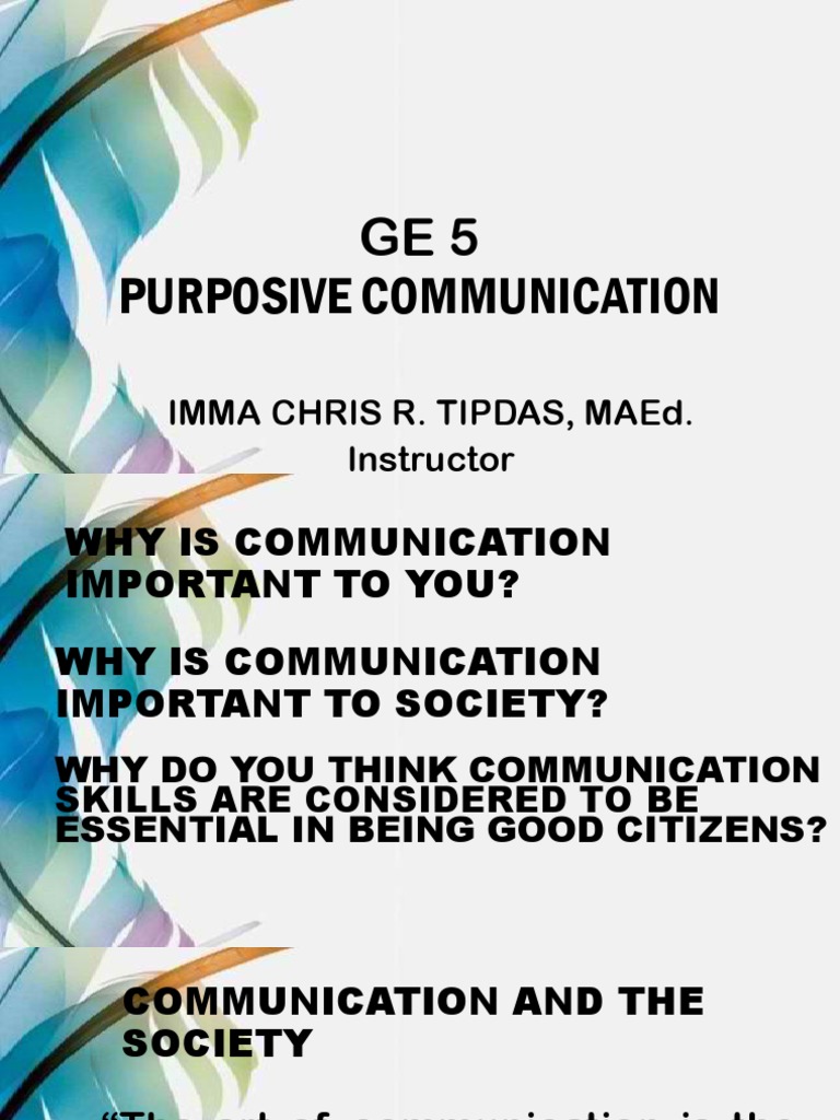 Communication Models | PDF | Communication | Epistemology