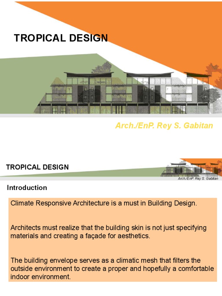 Tropical Architecture | PDF | Heat Transfer | Building Insulation