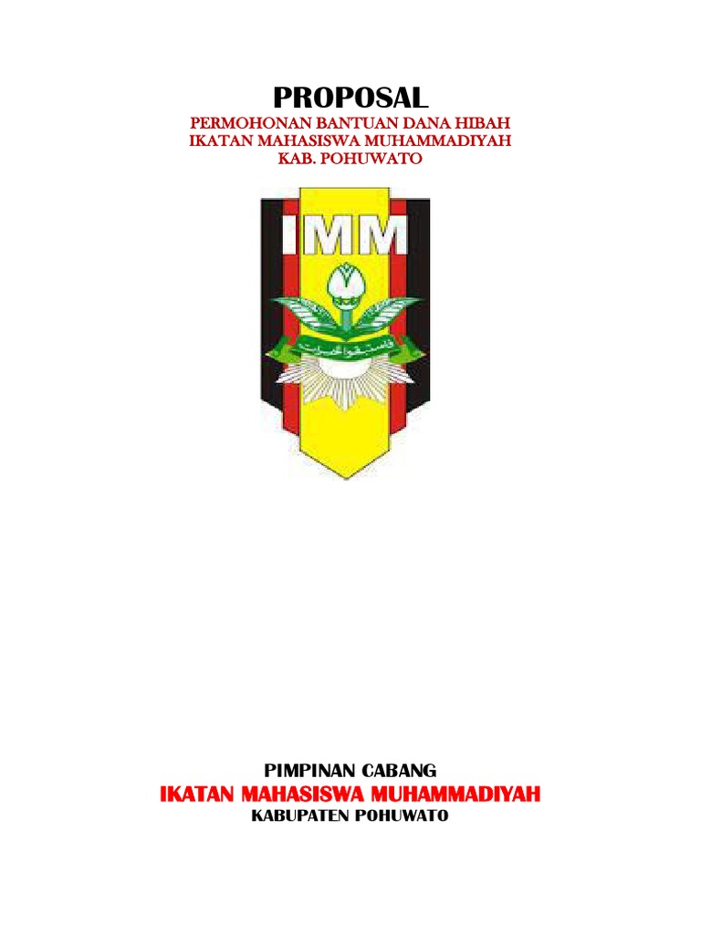 Proposal Dana Hibah IMM | PDF