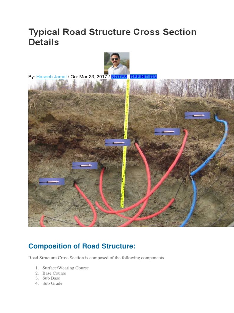 Typical Road Structure Cross Section Details | PDF | Road Surface | Asphalt