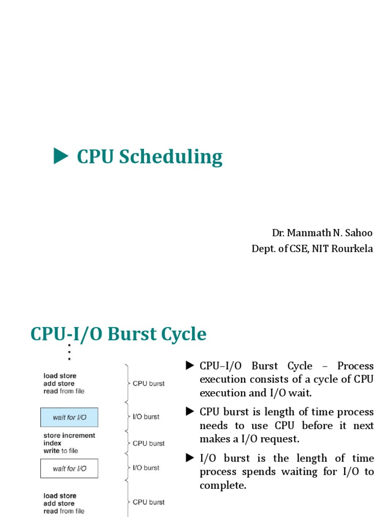 CPU Scheduling | PDF | Scheduling (Computing) | Algorithms And Data Structures