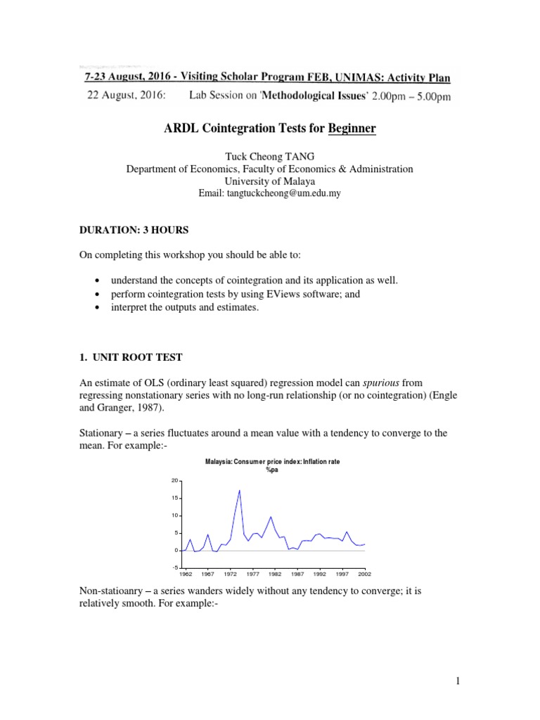 ARDL Coint EViews | Download Free PDF | F Test | Coefficient Of ...