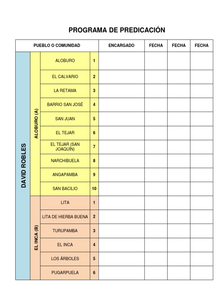Programa de Predicacion | PDF | Religión y creencia