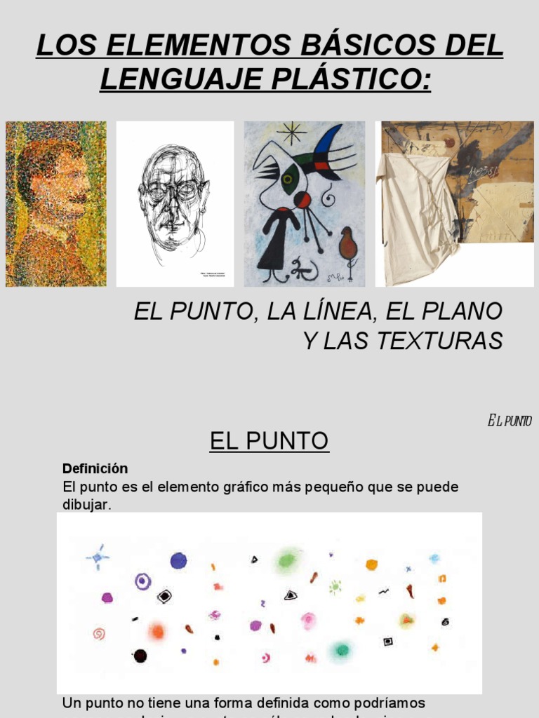 Elementos Básicos Del Lenguaje Plástico | PDF | Dibujo | Geometria plana)