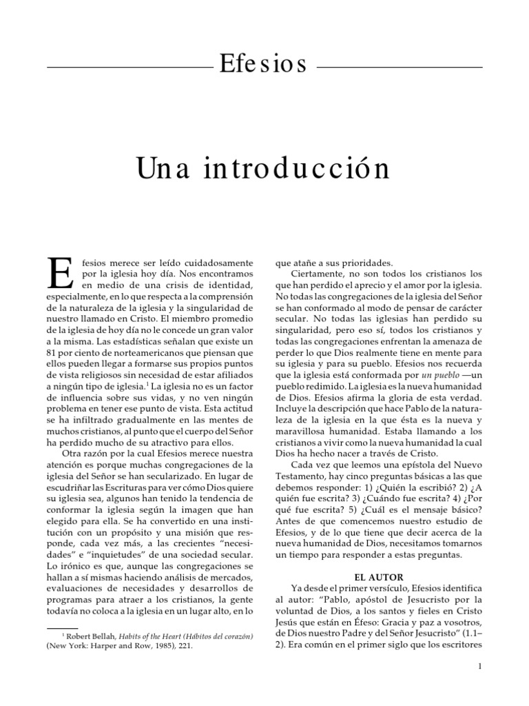 2 Introduccion PDF | PDF | Pablo el apóstol | Epístola a los efesios