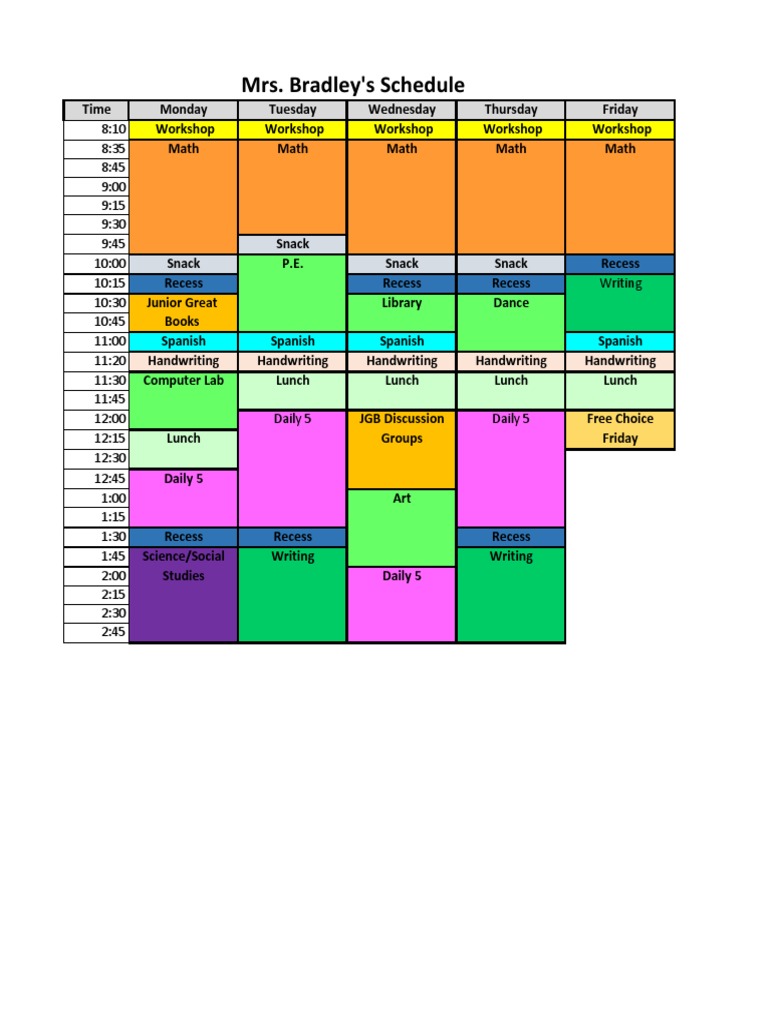 2019-20 Class Schedule | PDF