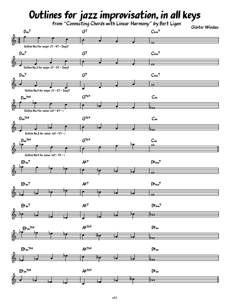 Jazz Outline For 251 | PDF