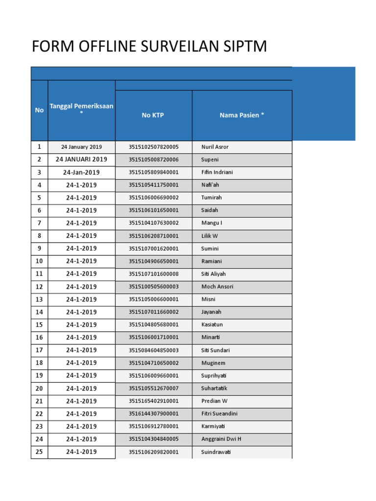 Offline Health Surveillance Form | PDF