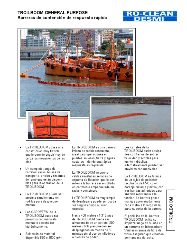 Manual Barrera Troil Boom PDF | PDF