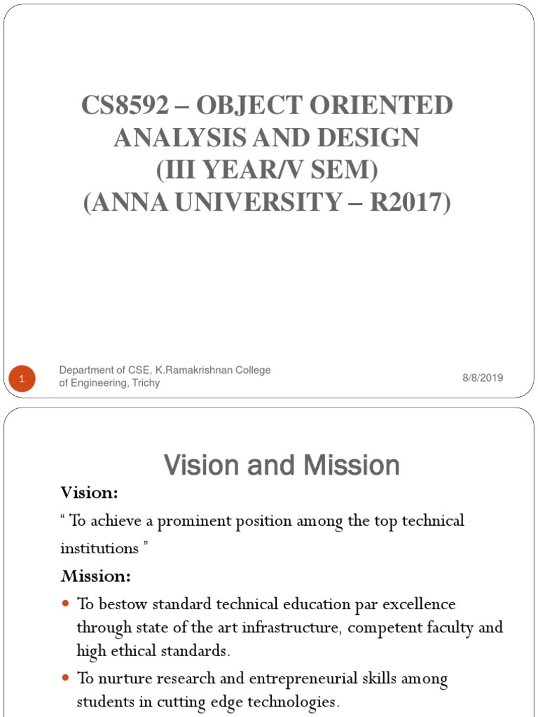 Unit 1 Ooad | PDF | Object Oriented Programming | Use Case