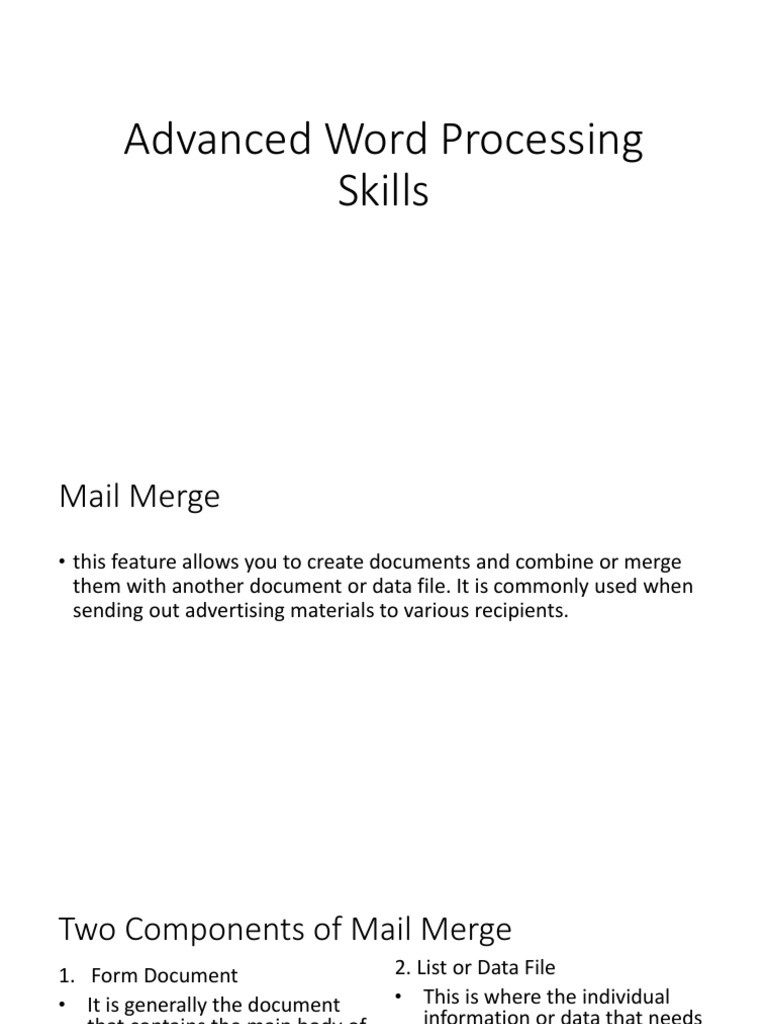 Advanced Word Processing Skills | Download Free PDF | Computer Graphics | Graphics