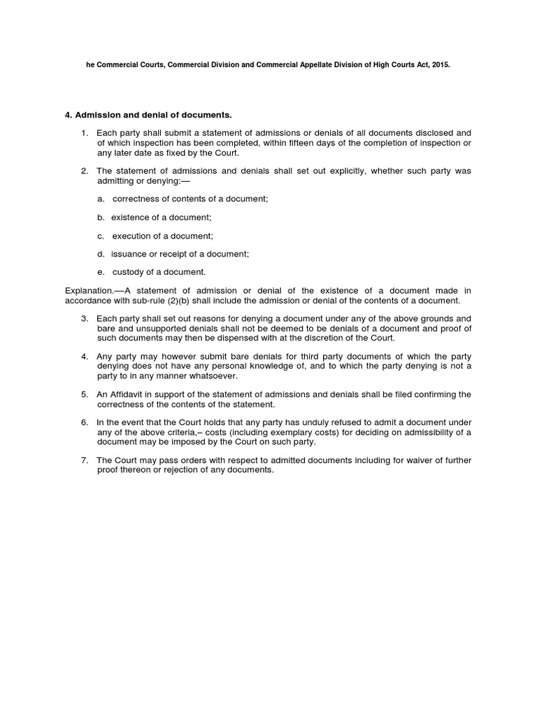Admission Denial of Documents | PDF Admission Denial of Documents | PDF