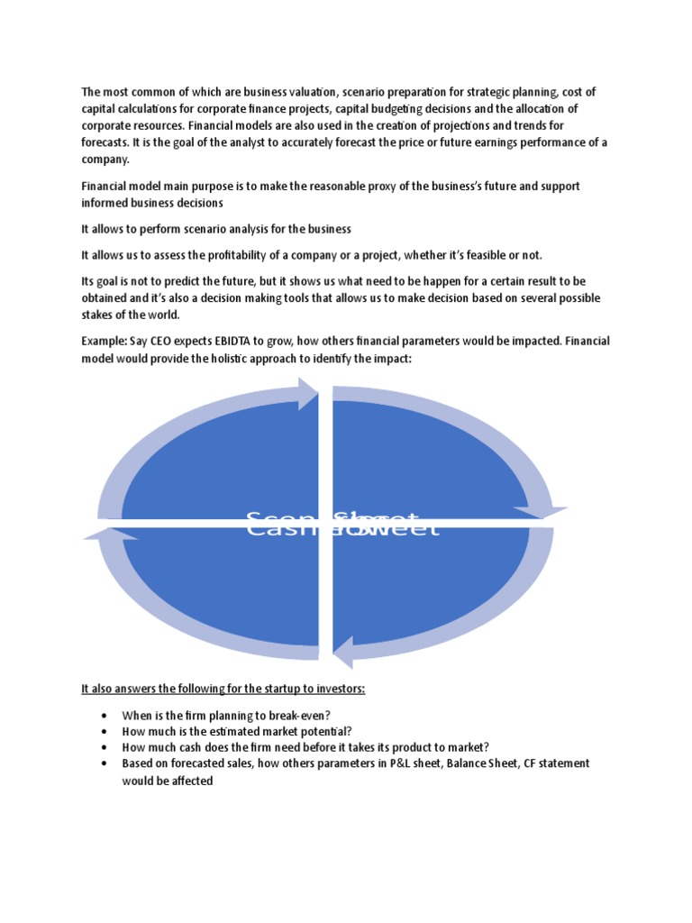 P & L Sheet Balance Sheet Cashflow Scenarios | Download Free PDF ...