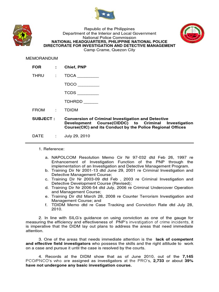 National Headquarters, Philippine National Police Directorate For ...