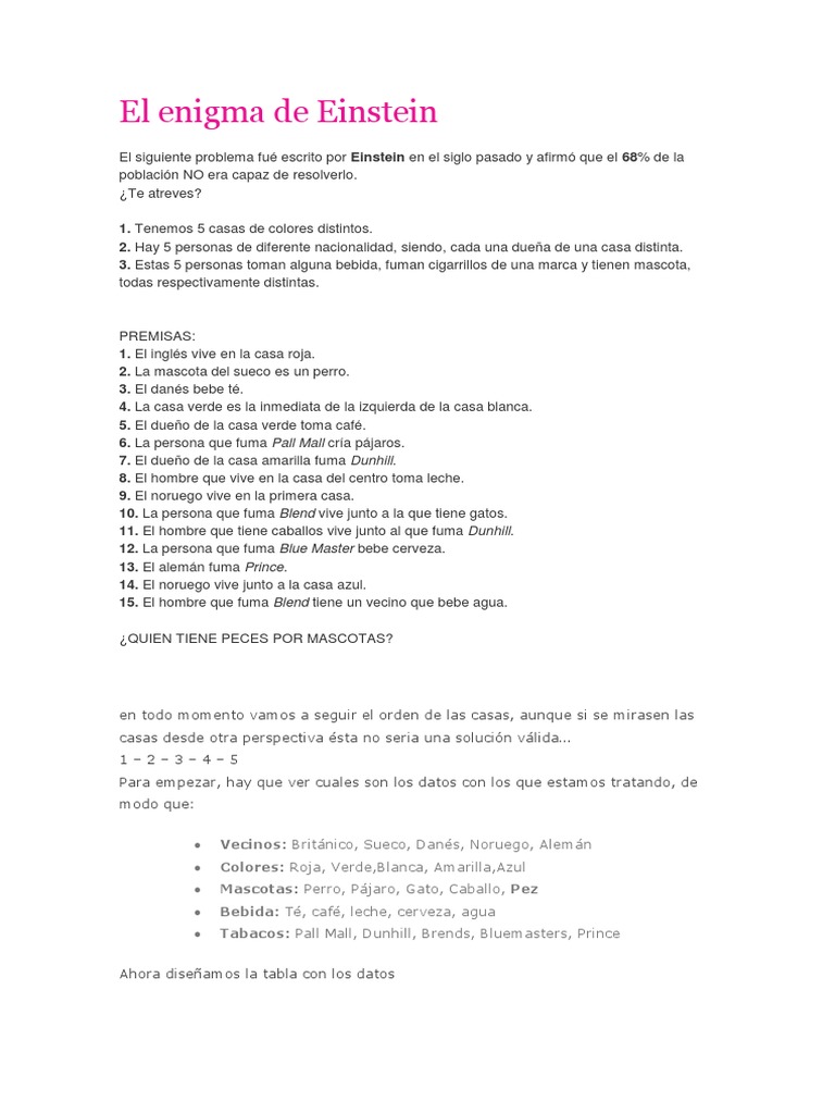 El Enigma de Einstein | PDF | Color | Gatos