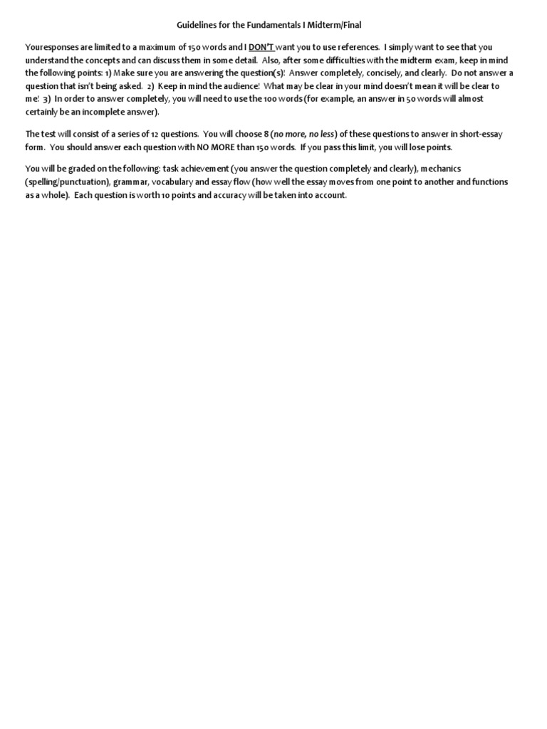 Midterm and Final Guidelines | PDF | Question | Semiotics