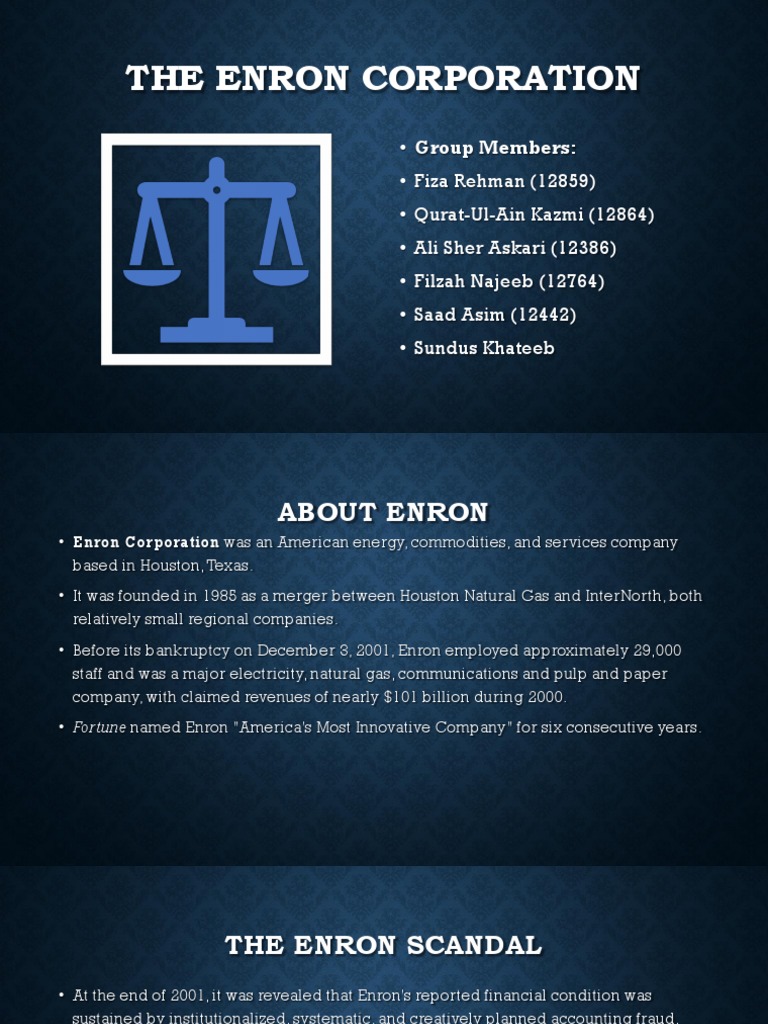 Enron | PDF | Enron | Corporate Law