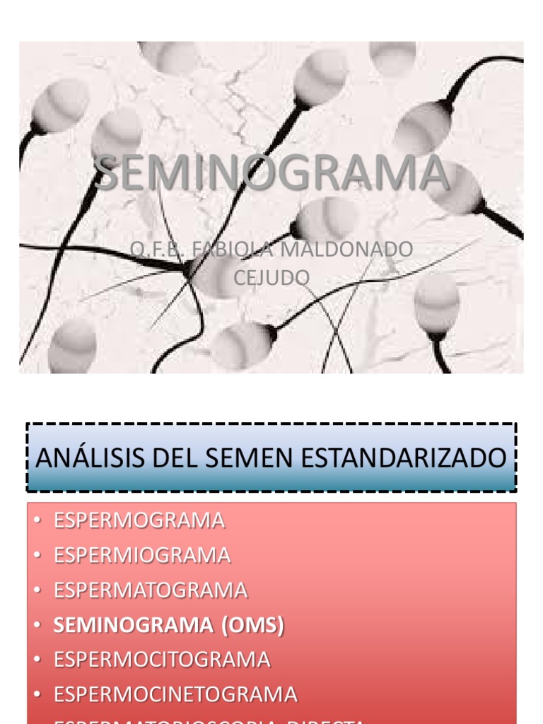 Seminograma | PDF | Semen | Urología