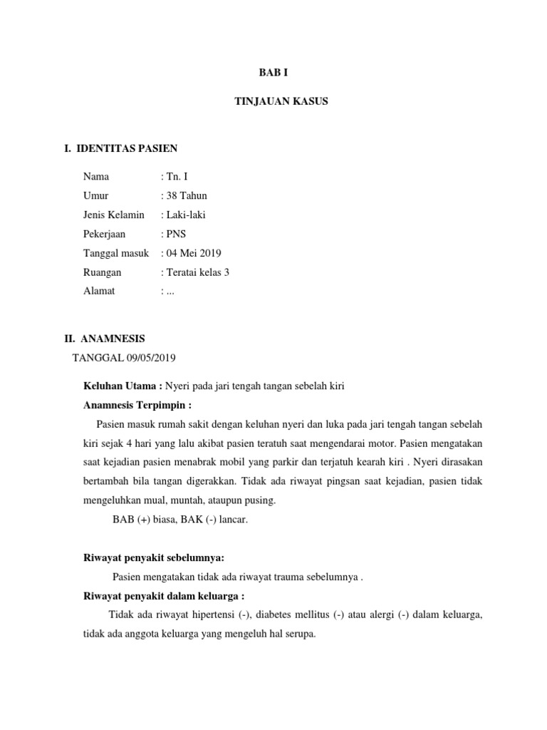 Fraktur Digiti Minimi Manus | PDF