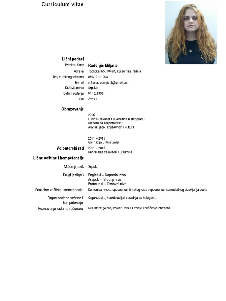 CV Blanko 3 | PDF