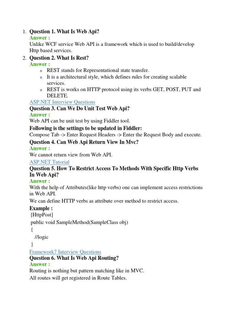 Webapi 2 | PDF | Representational State Transfer | Windows Communication Foundation