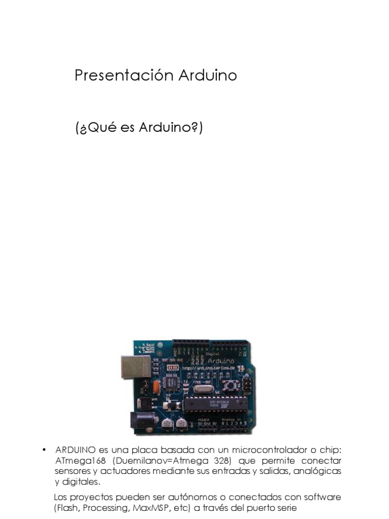 Arquitectura Arduino | PDF | Arduino | Ingeniería Informática