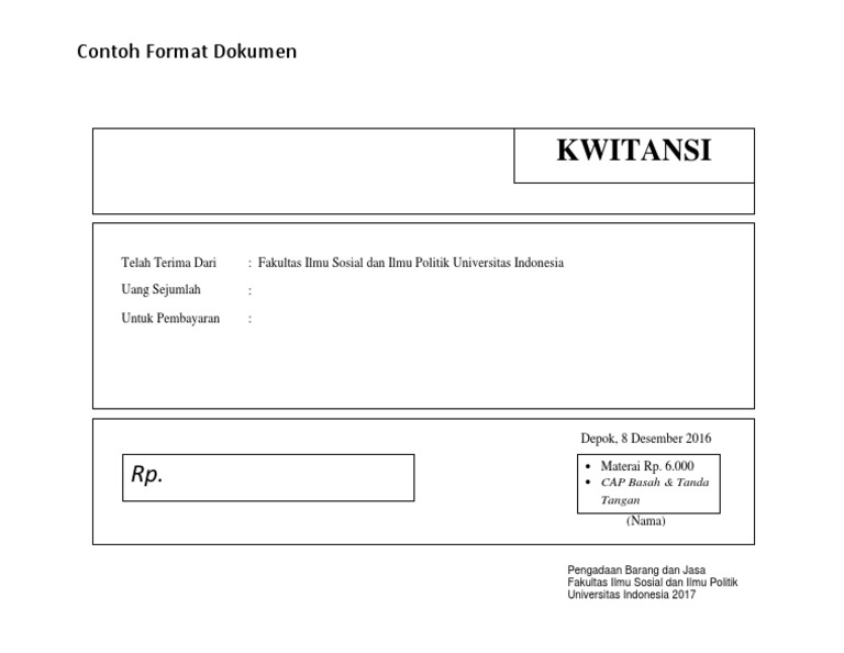 Kwitansi | PDF