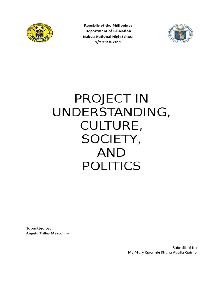 Project in UCSP | PDF | Homo | Value (Ethics)