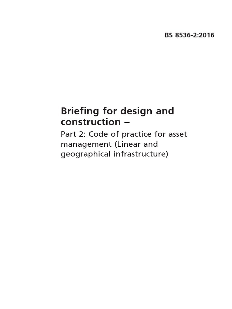 BS 8536 2 2016 | PDF | Building Information Modeling | Asset Management
